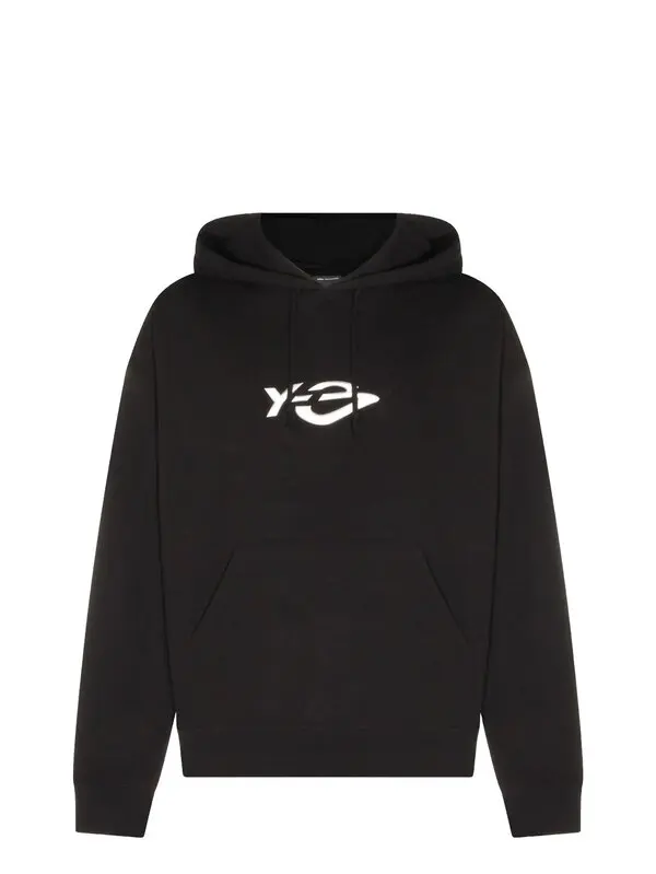 Y3 Hooded Sweatshirt In French Terry - Black