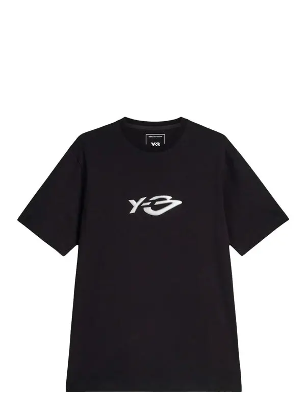 Y3 Short-sleeve Liquid Logo T-shirt - Black