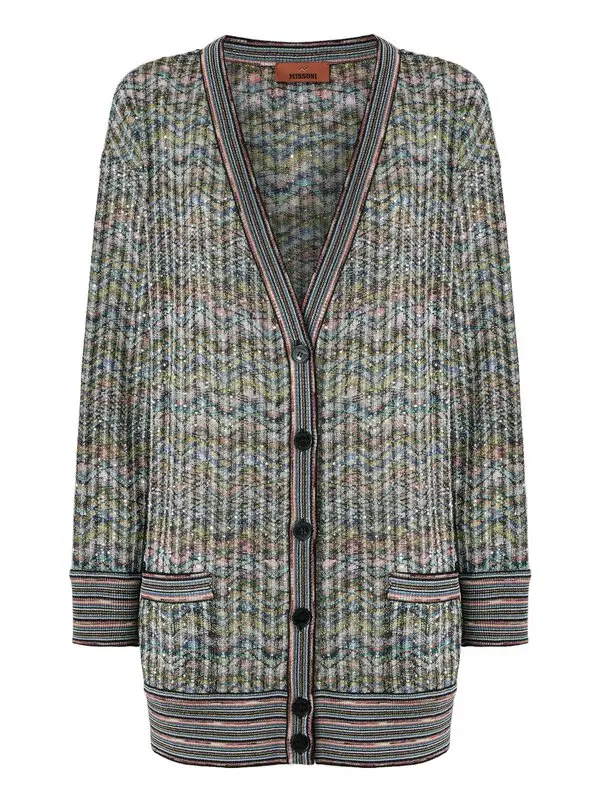 Missoni Sequined Blend Lamé Cardigan - Multicoloured