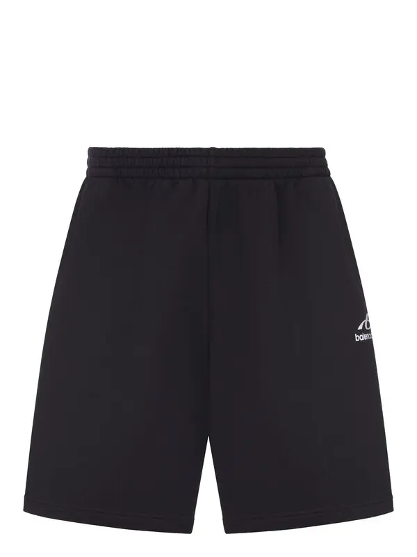Balenciaga Logo-print Track Shorts - Black