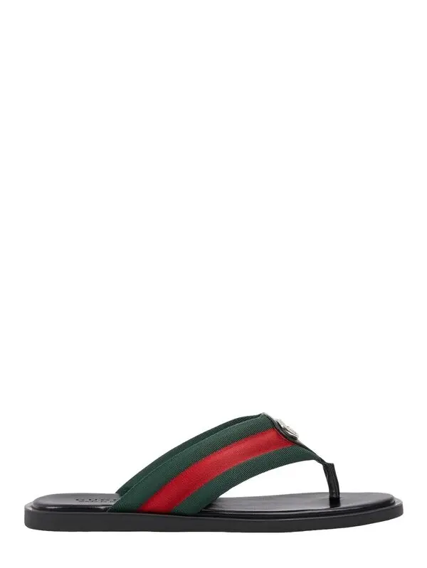 Gucci Maverik Thong Sandals - Black