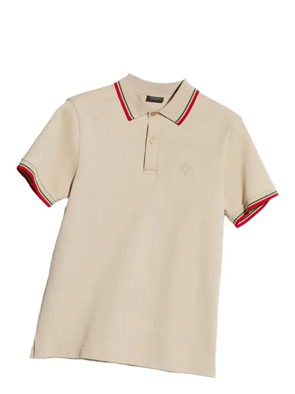 Gucci Short Sleeve Polo Shirt - Sand