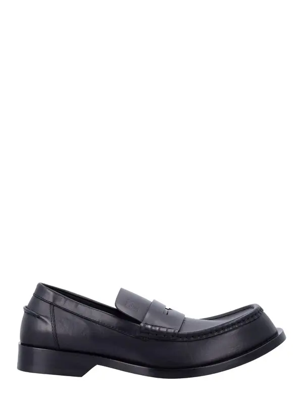 Loewe Leather Penny Loafers - Nero