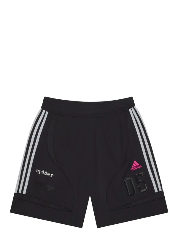 SP5DER Short With Adidas Detailing - Black