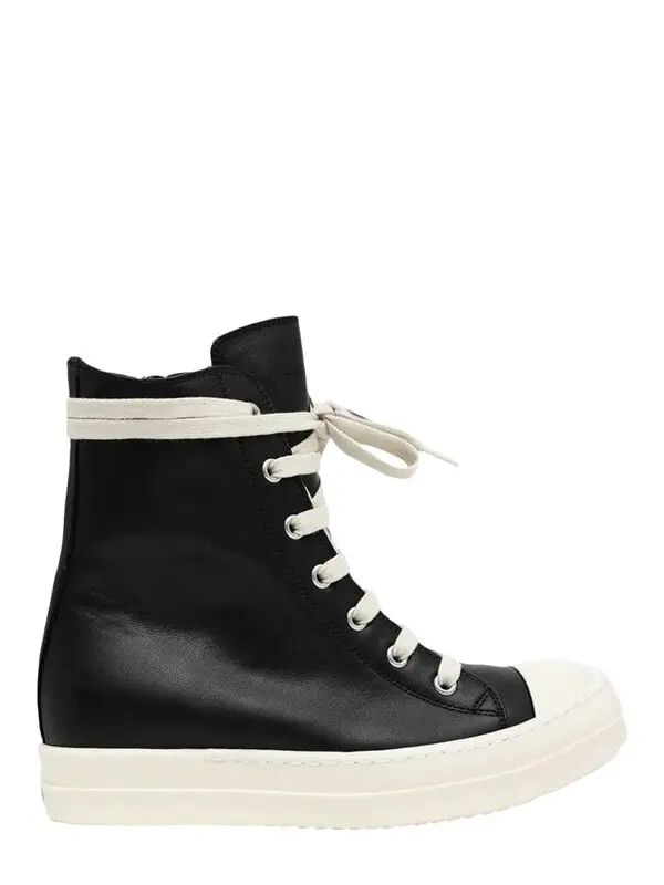Rick Owens High Top Sneakers - Black