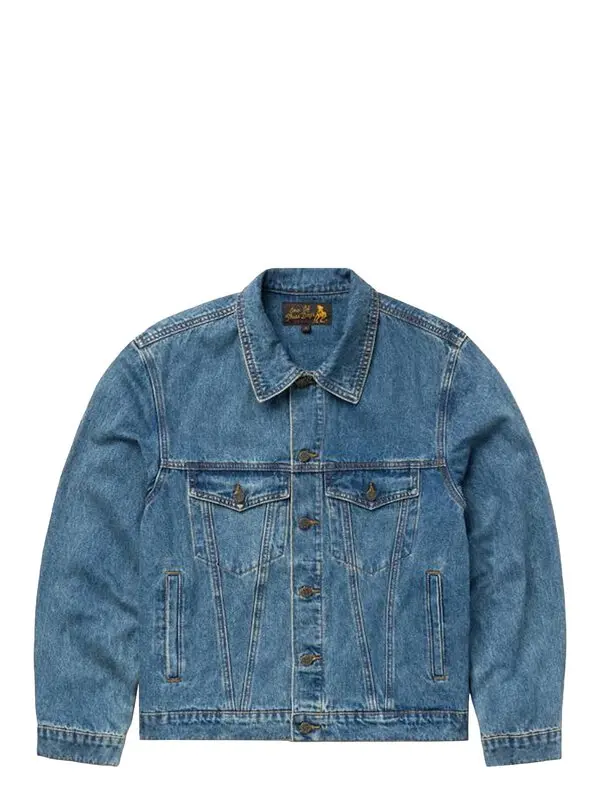 ONE OF THESE DAYS Denim Trucker Jacket - Blue