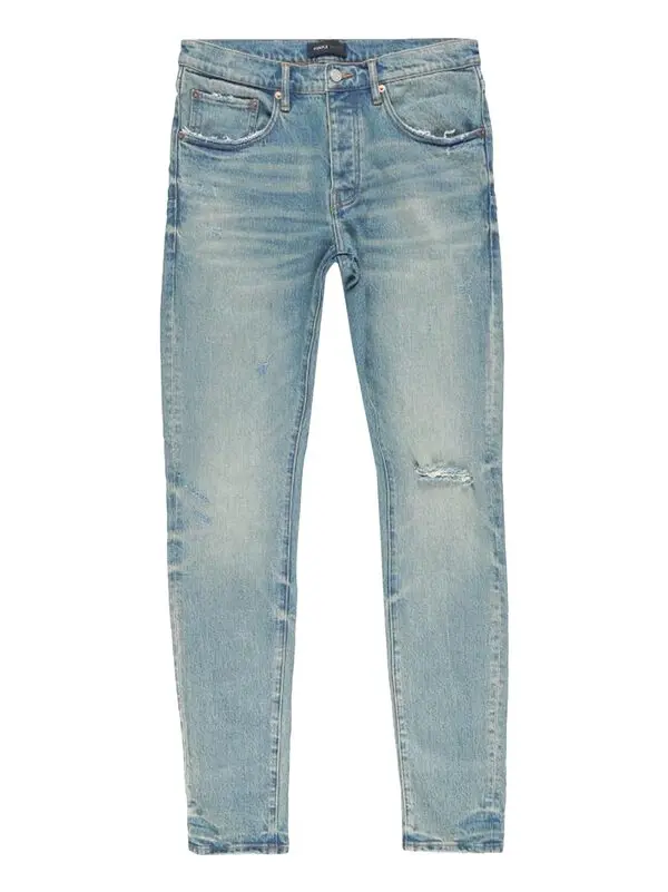PURPLE BRAND Low Rise Slim Jeans - Blue