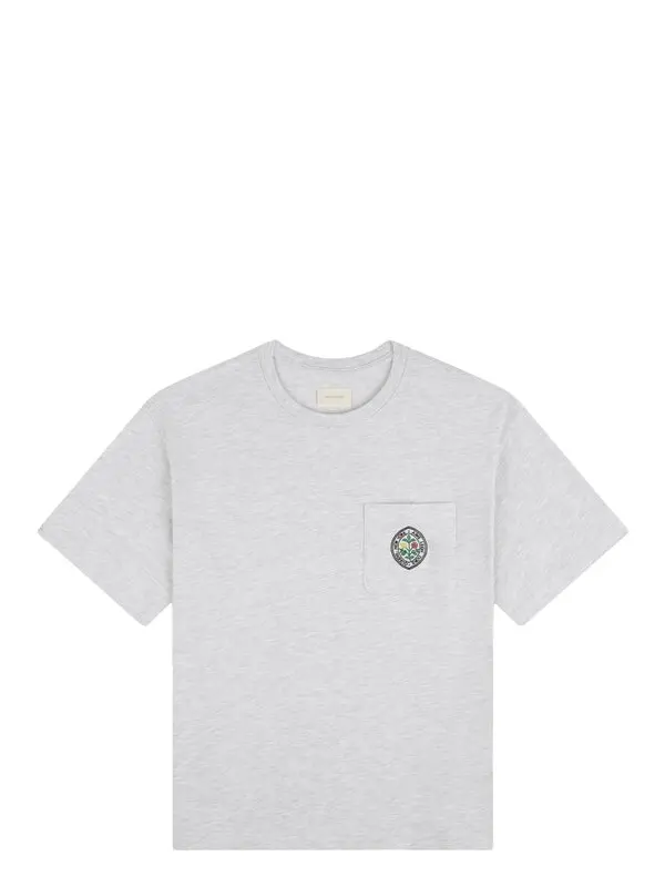 Aimé Leon Dore Botanical Crest Pocket T-shirt - Grey