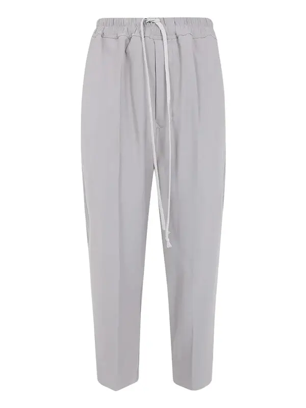 Rick Owens Cropped Drawstring Pants - Cream