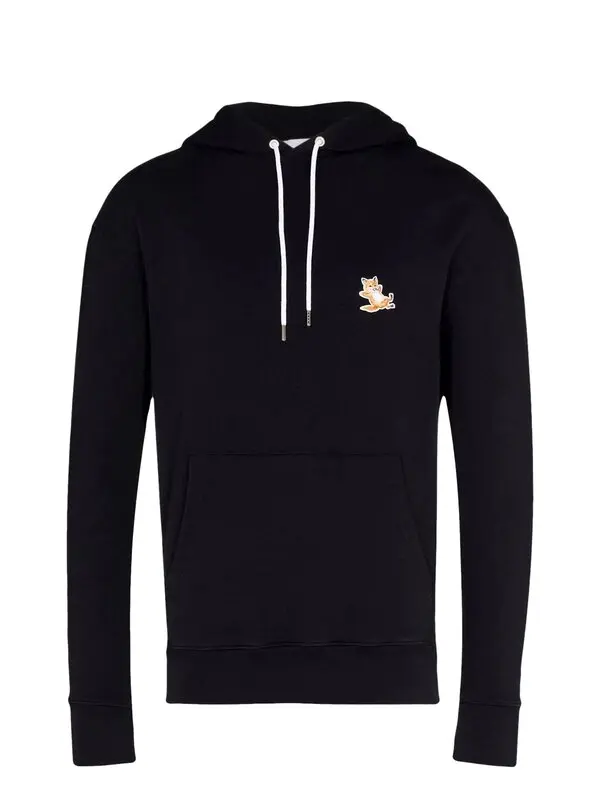 Maison Kitsuné Chillax Fox Patch Hoodie - Black