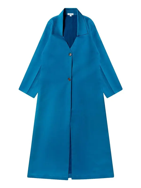 ESCALE Cerulean Long Coat - Blue