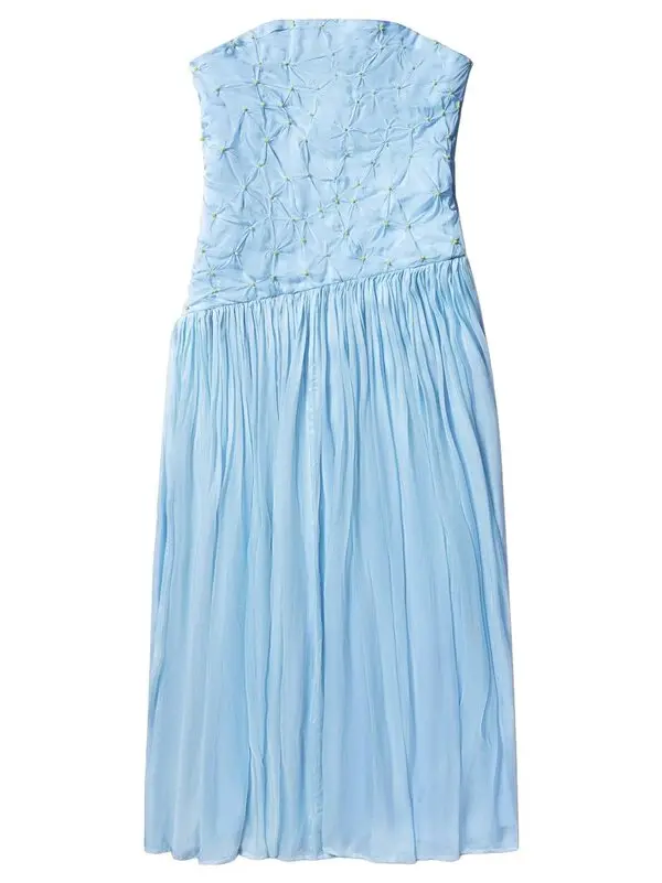 ESCALE Strapless Embellished Maxi Dress - Blue