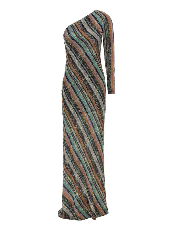 Missoni Irregular Zig Zag One-shoulder Dress - Multicolor