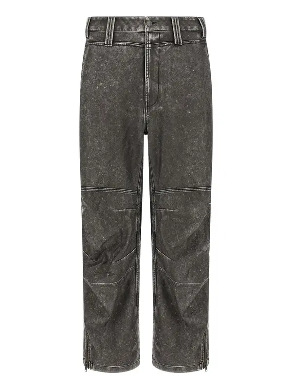DIESEL® P-delly-njcj Wide Leg Trousers - Gray