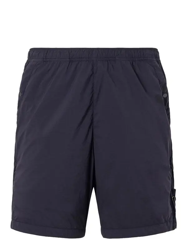 Stone Island Garment-dyed Shell Shorts - Black