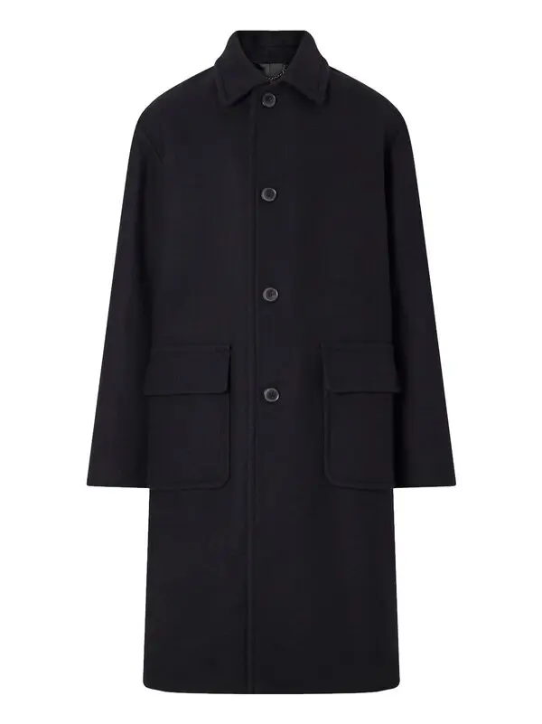 Dries Van Noten Oversized Wool-blend Coat - Black