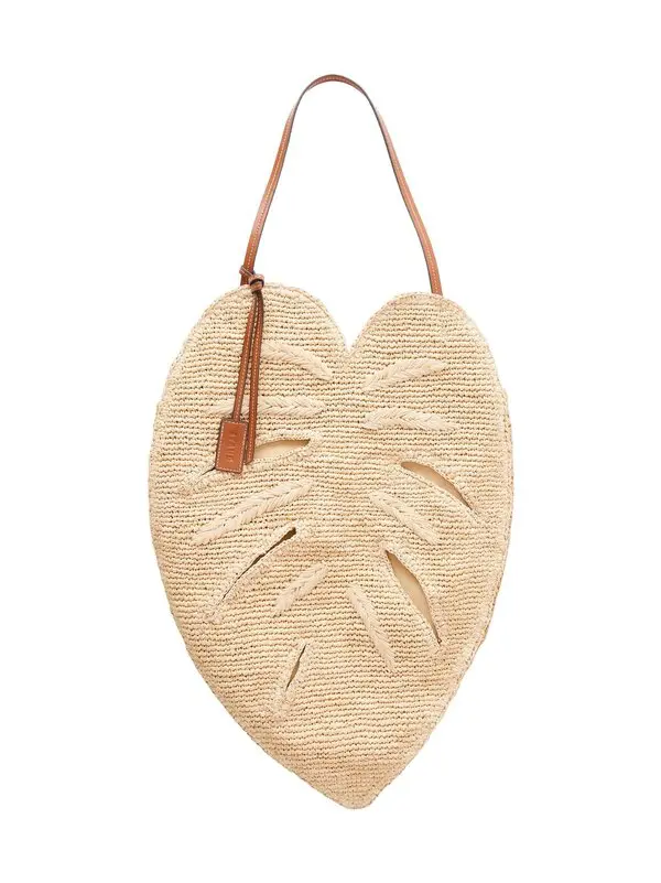 Staud Palm Raffia Tote - Neutrals