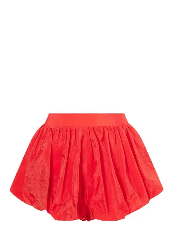 THE FRANKIE SHOP Alina Taffeta Shorts - Red
