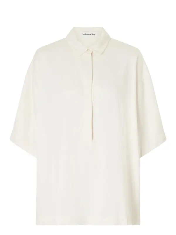 THE FRANKIE SHOP Eda Cady Polo Shirt - Neutrals