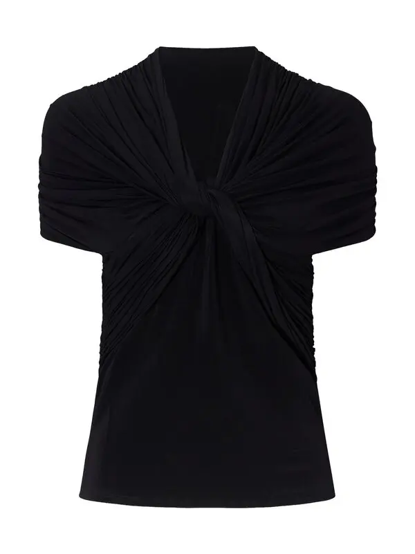 Tove Hadara Stretch-jersey Top - Black