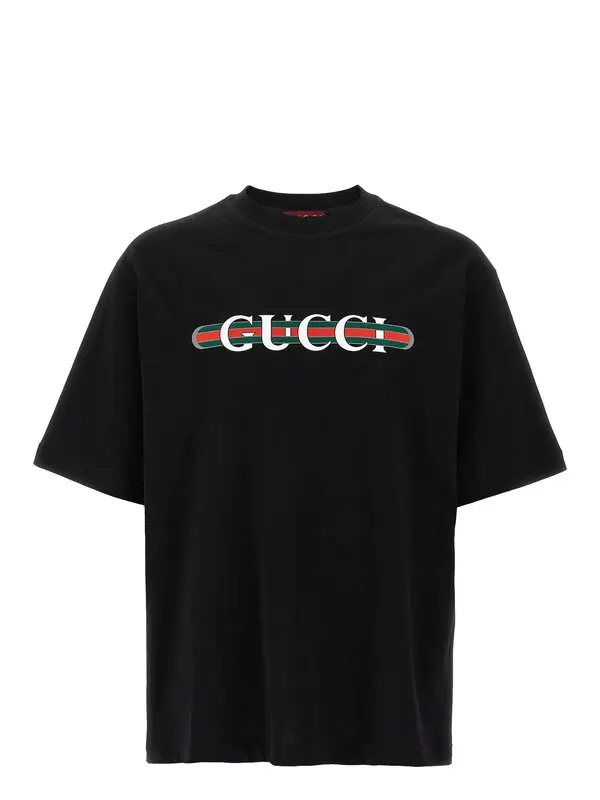 Gucci Web' T-shirt - Black