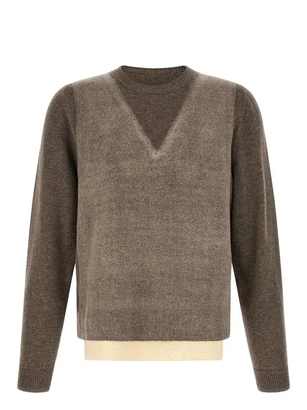 MAISON MARGIELA Memory Of" Wool Sweater - Brown