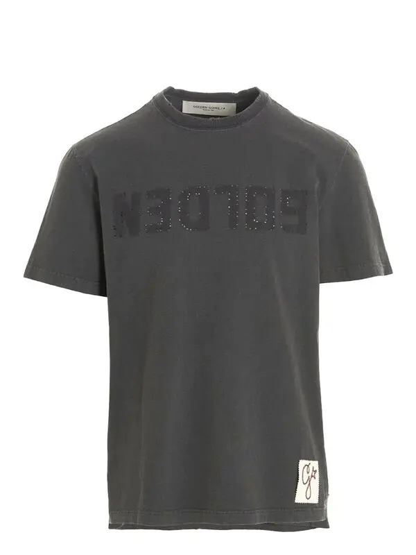 GOLDEN GOOSE Logo T-shirt - Gray