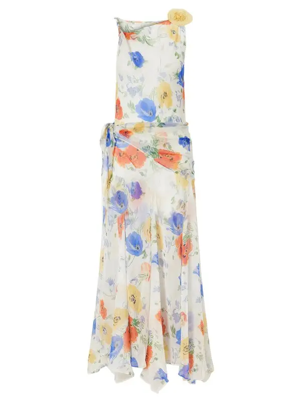 DÔEN Zephrine Floral-print Silk-chiffon Maxi Dress - Multi