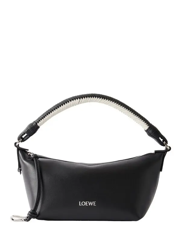Loewe Cala Leather Shoulder Bag - Black