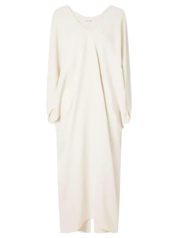 THE FRANKIE SHOP Lila Kaftan Ponte Maxi Dress - Ivory