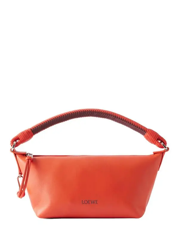 Loewe Cala Leather Shoulder Bag - Orange
