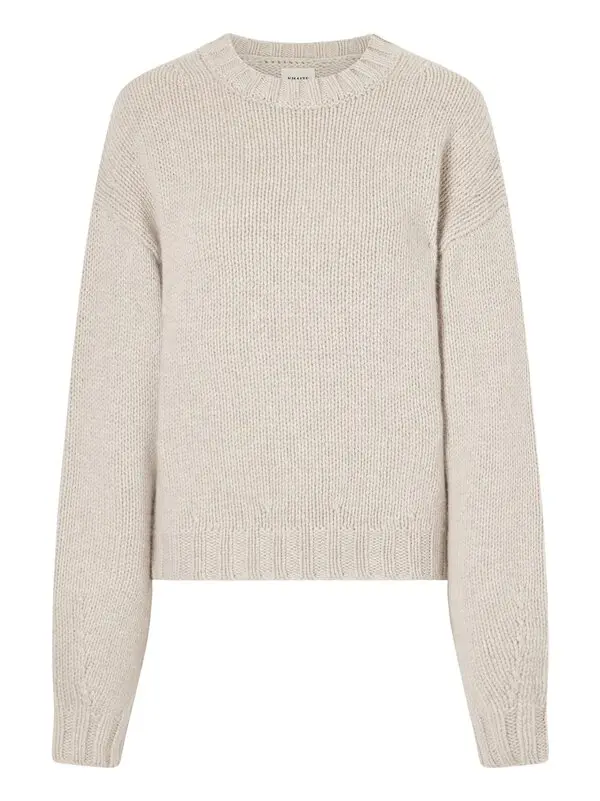 Khaite Gemma Cashmere Crew Neck Sweater - Neutrals