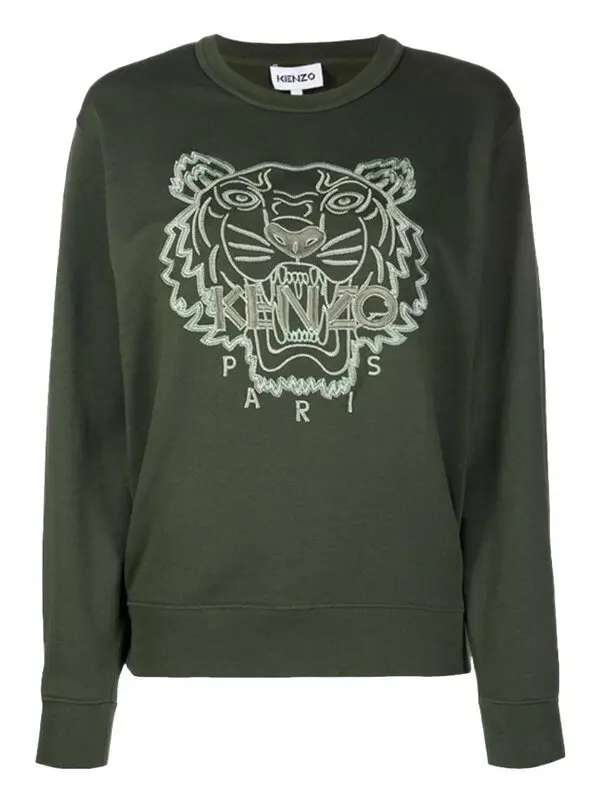 Kenzo Tiger Head Logo Sweatshirt - Black