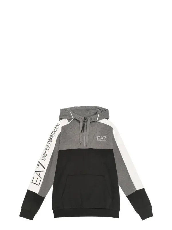 Giorgio Armani Hooded Long Sleeve Hoodie - Black