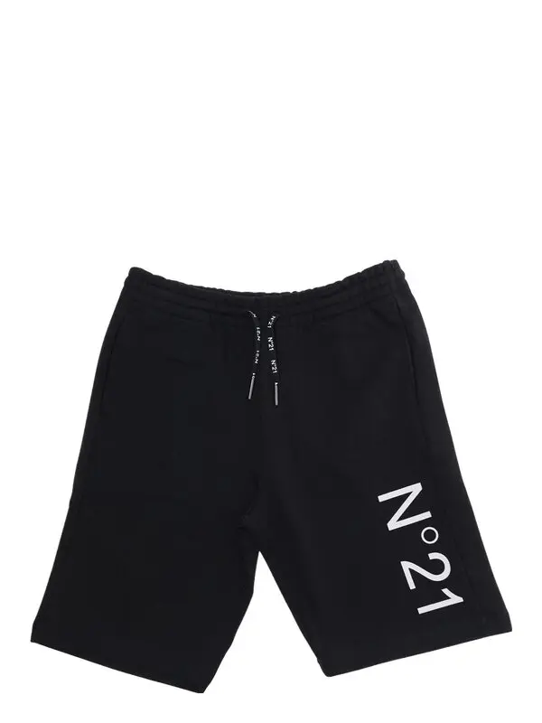 N.21 Elastic Waist Shorts - Black