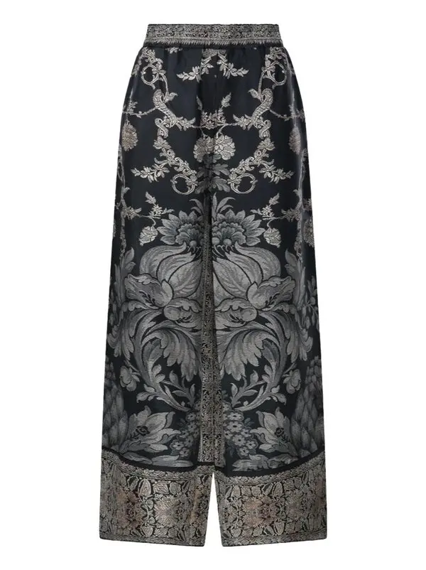 PIERRE-LOUIS MASCIA Aloes Wide-leg Pants - Nero