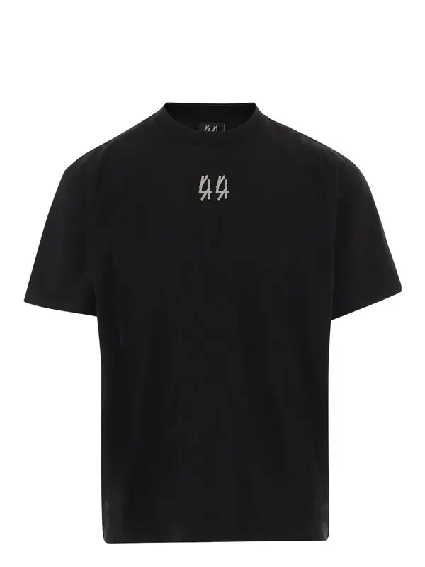 44 LABEL GROUP Soldout Logo Print T-shirt - Black