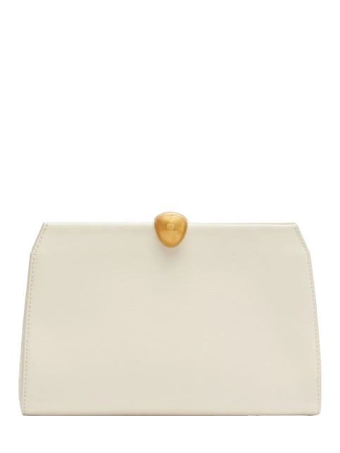 Nour Hammour Lou Leather Clutch - Nude