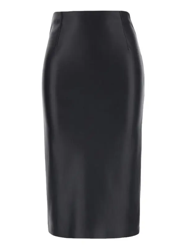 JUCCA High-waisted Midi Skirt - Black