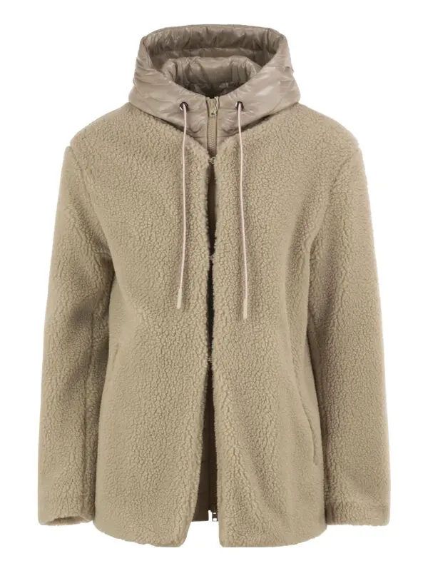 Herno Drawstring Hooded Padded Jacket - Nude