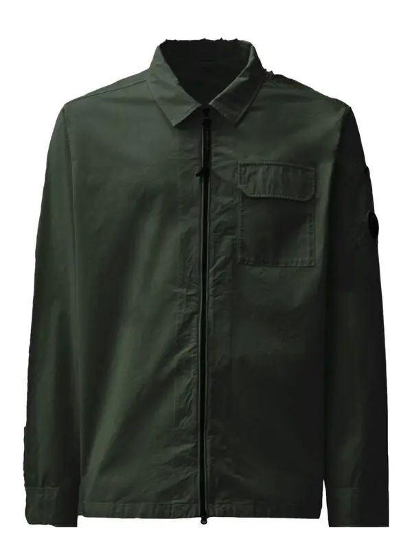 C.P. COMPANY Cotton Gabardine Shirt - Green