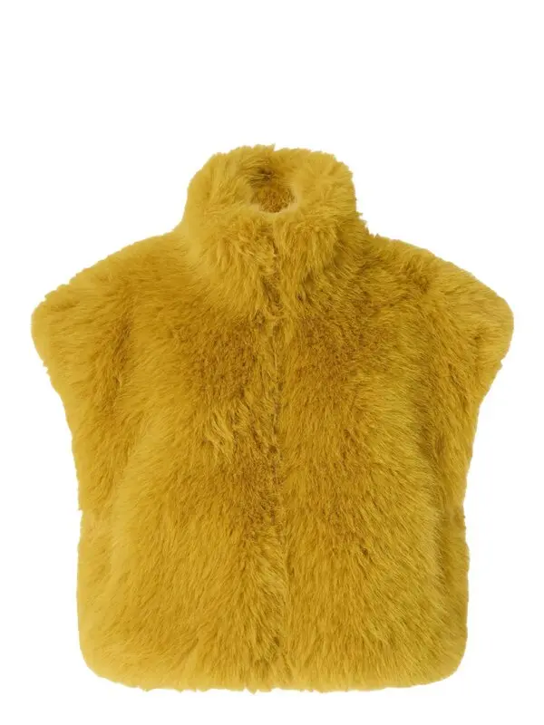 Pinko High-neck Gilet - Brown