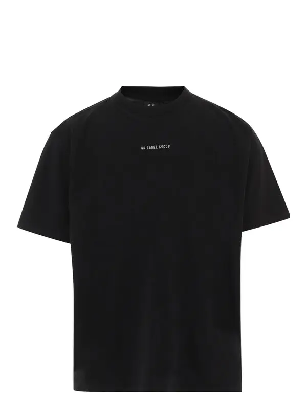 44 LABEL GROUP Darkened Graphic Print T-shirt - Black