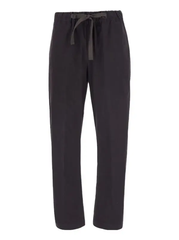 SEMICOUTURE Buddy Elastic Drawstring Pants - Brown