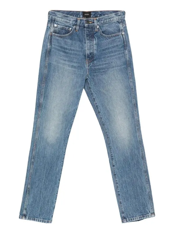 Khaite Finley Faded Effect Distressed Jeans - Blue