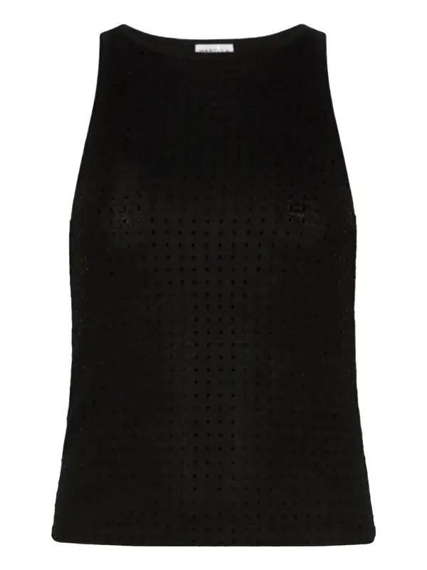 Marella Crew Neck Vest - Black