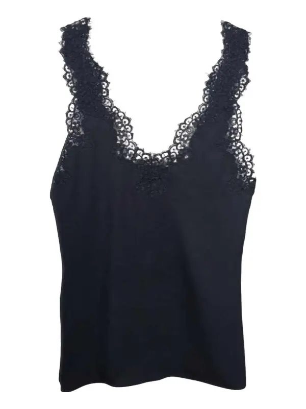 Stella McCartney Lace V-neck Camisole With Open Back - Black