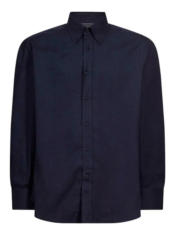 Brunello Cucinelli Long-sleeved Button-up Shirt - Black