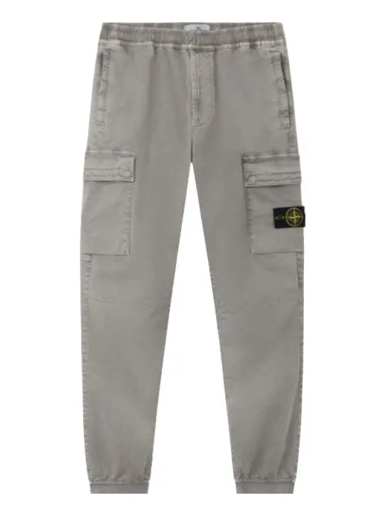 Stone Island Regular-tapered-fit Jogger Trousers With Elastic Waist - Grey