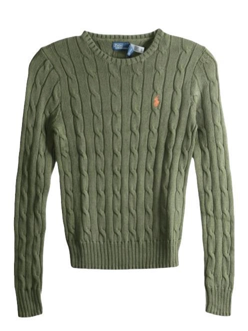 Polo Ralph Lauren Cable Knit Long Sleeve Pullover - Dense Olive